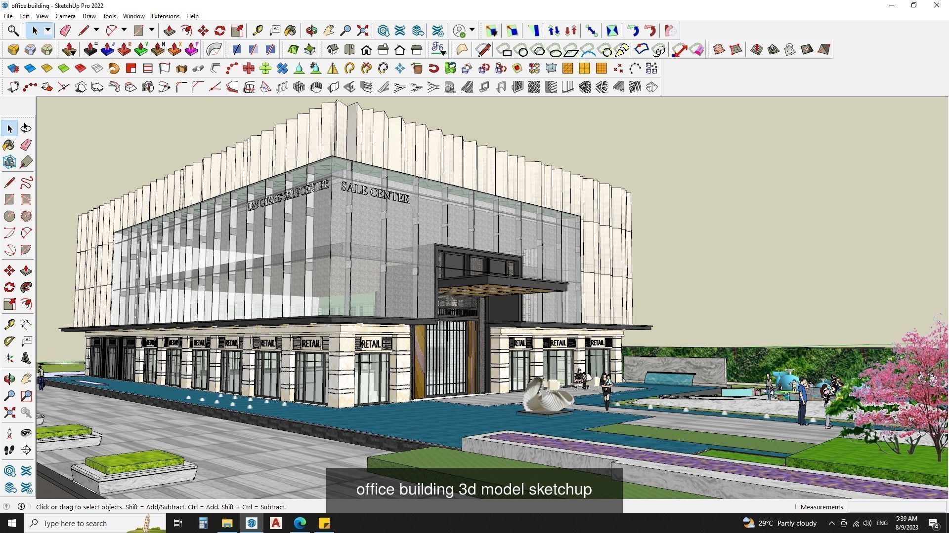 3d commercial building with Master plan collection 3 | CGTrader
