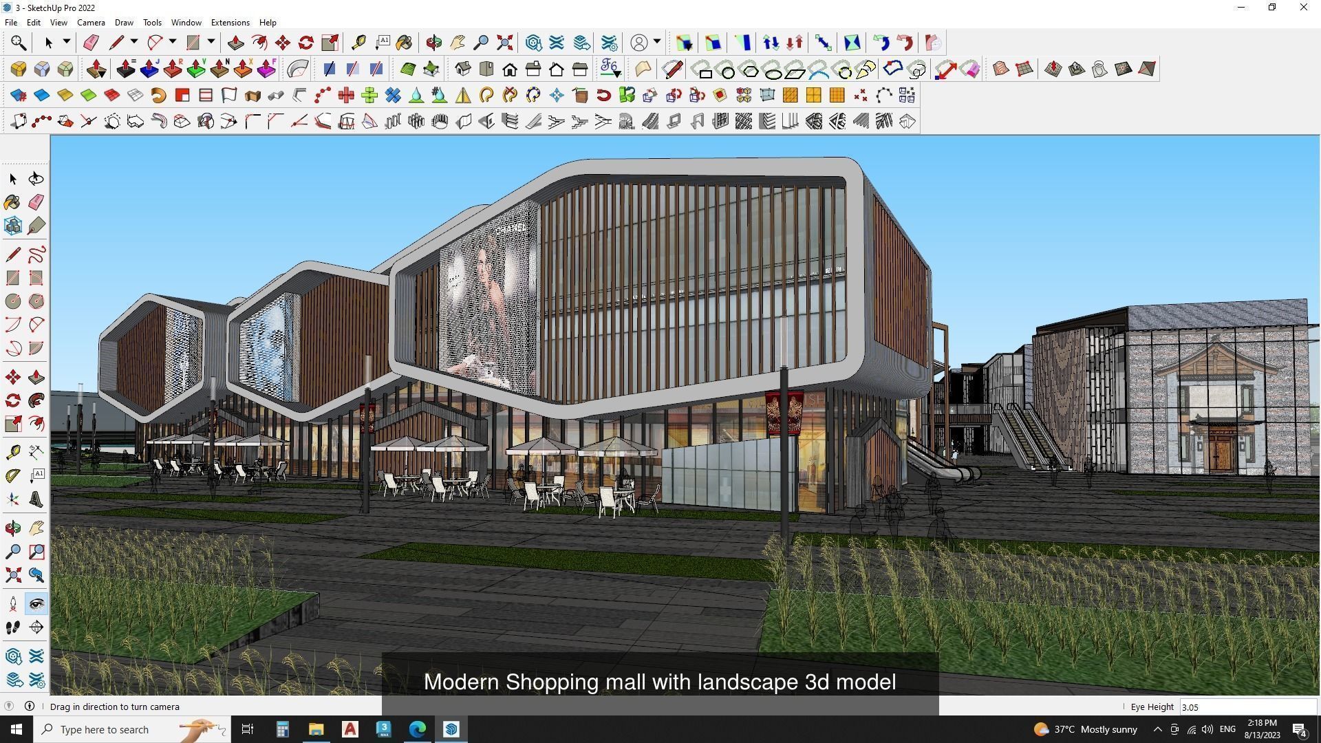 3d commercial building with Master plan collection 4 | CGTrader