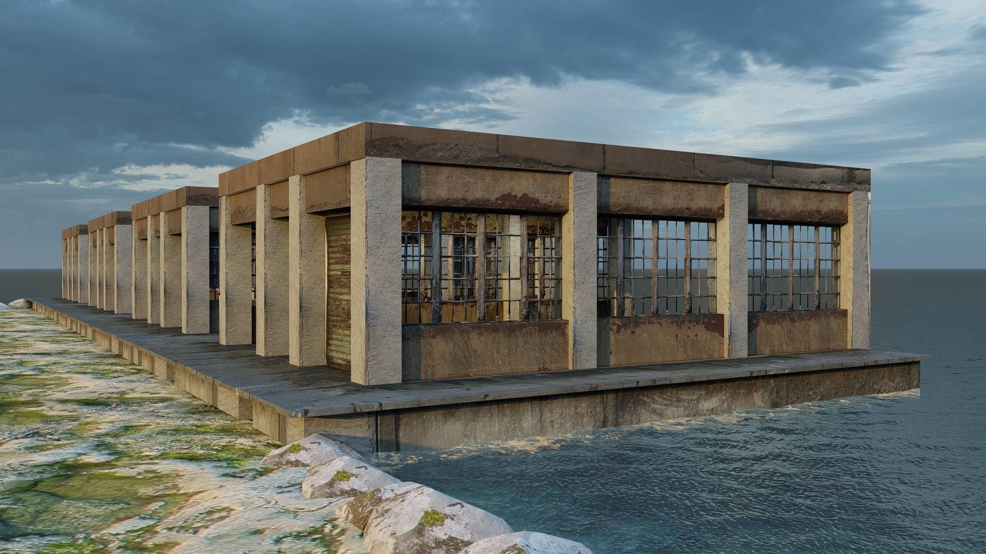 3D model Boat Garage VR / AR / low-poly | CGTrader