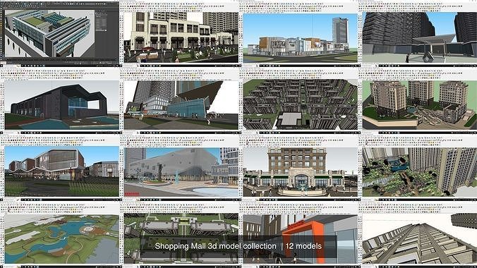 Shopping Mall 3d model collection | CGTrader