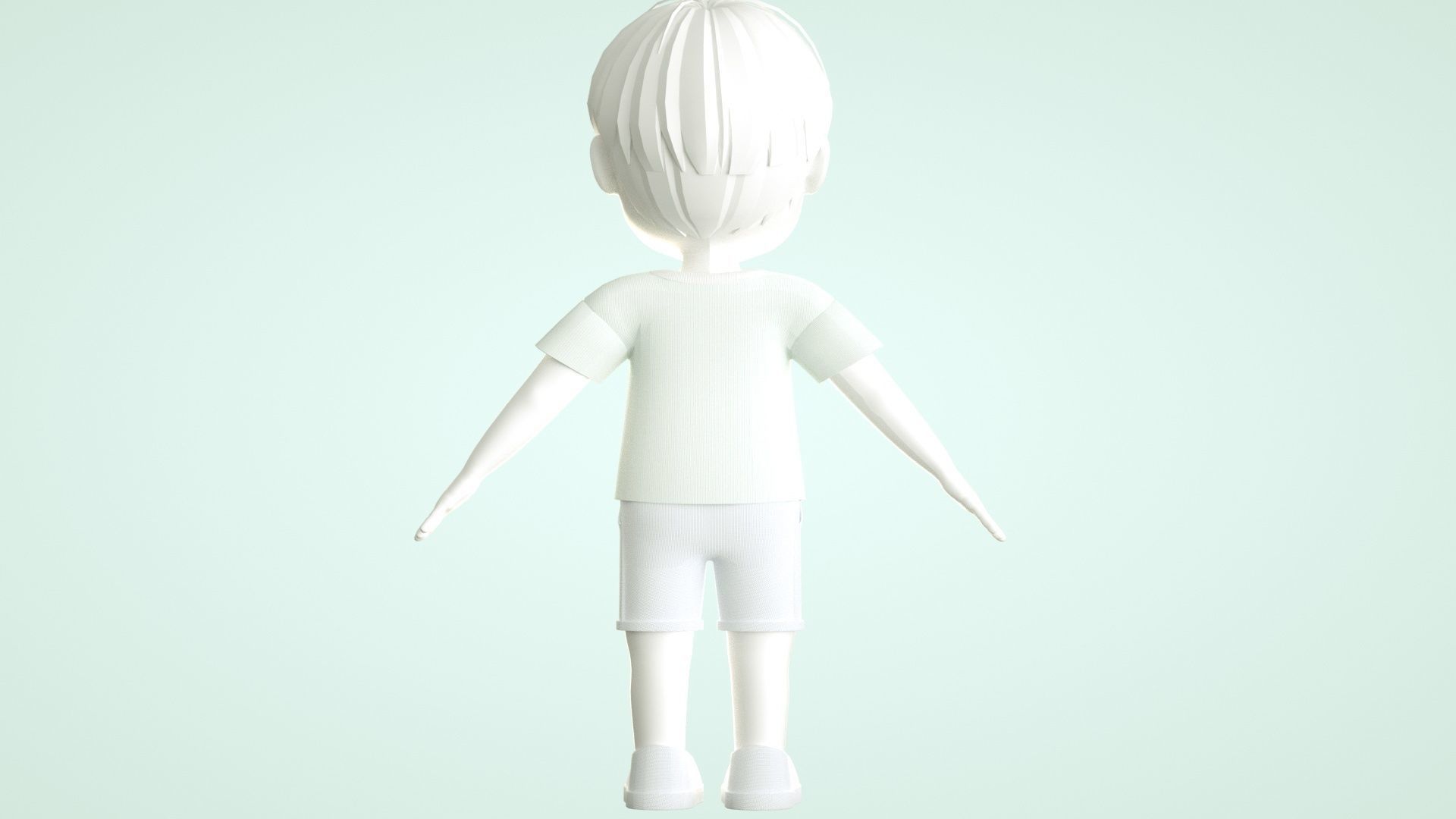 Cartoon Boy Child Studen Little Fat Man 3D model | CGTrader