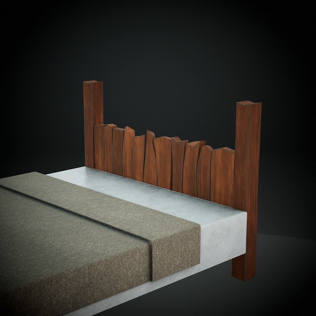 3D model Low Poly Bed VR / AR / low-poly | CGTrader