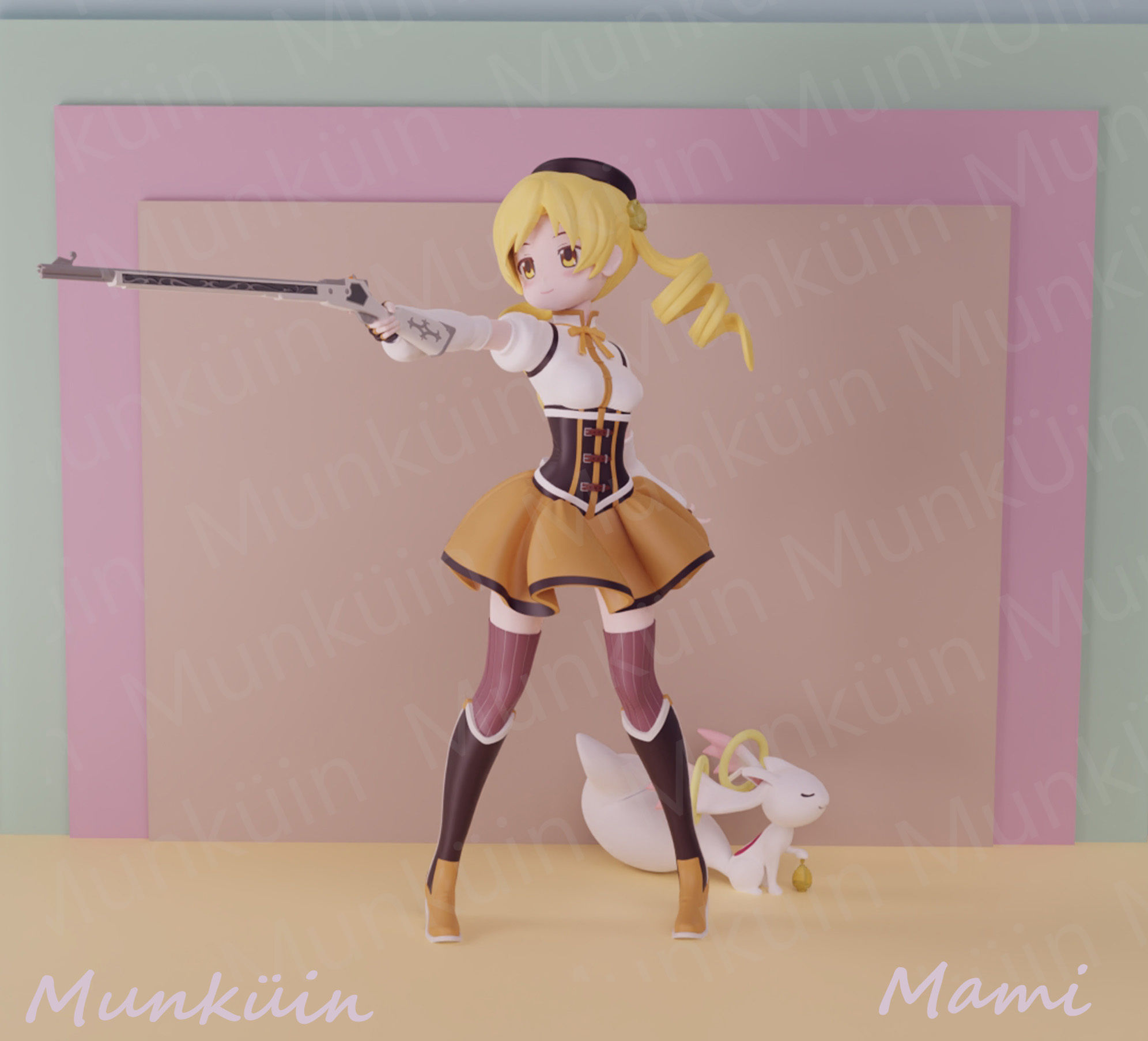 Mami Tomoe 3D model 3D printable | CGTrader