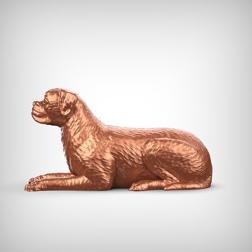Boxer Dog 3D Print Model Pose 07 3D model 3D printable | CGTrader