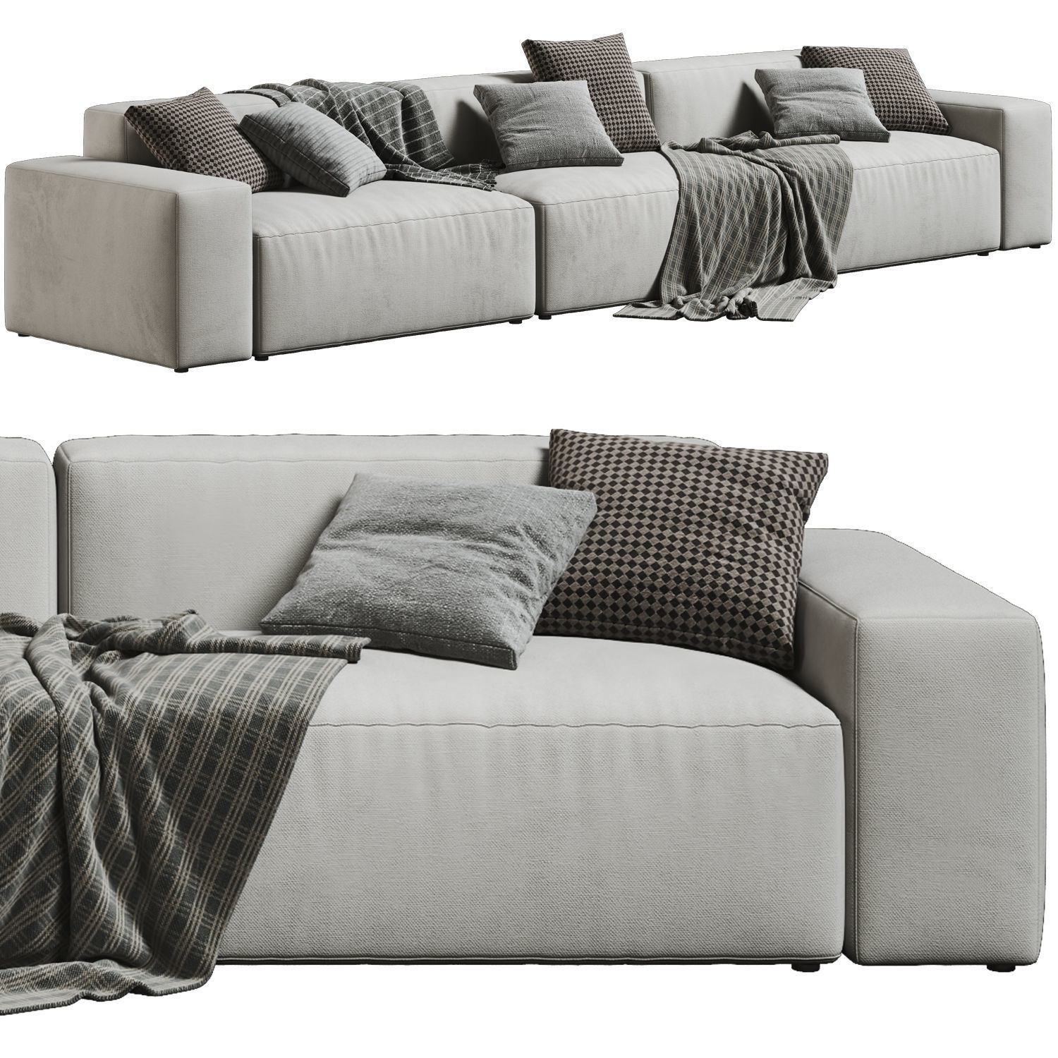 Jesse Daniel Sofa 3 Seats 3D model | CGTrader