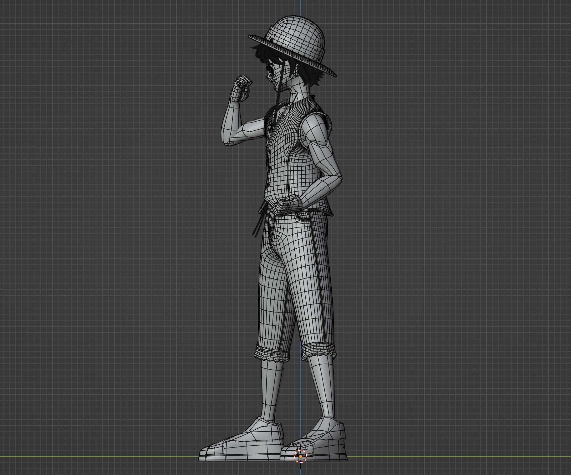 Luffy - One Piece Netflix Live Action 3D model rigged | CGTrader