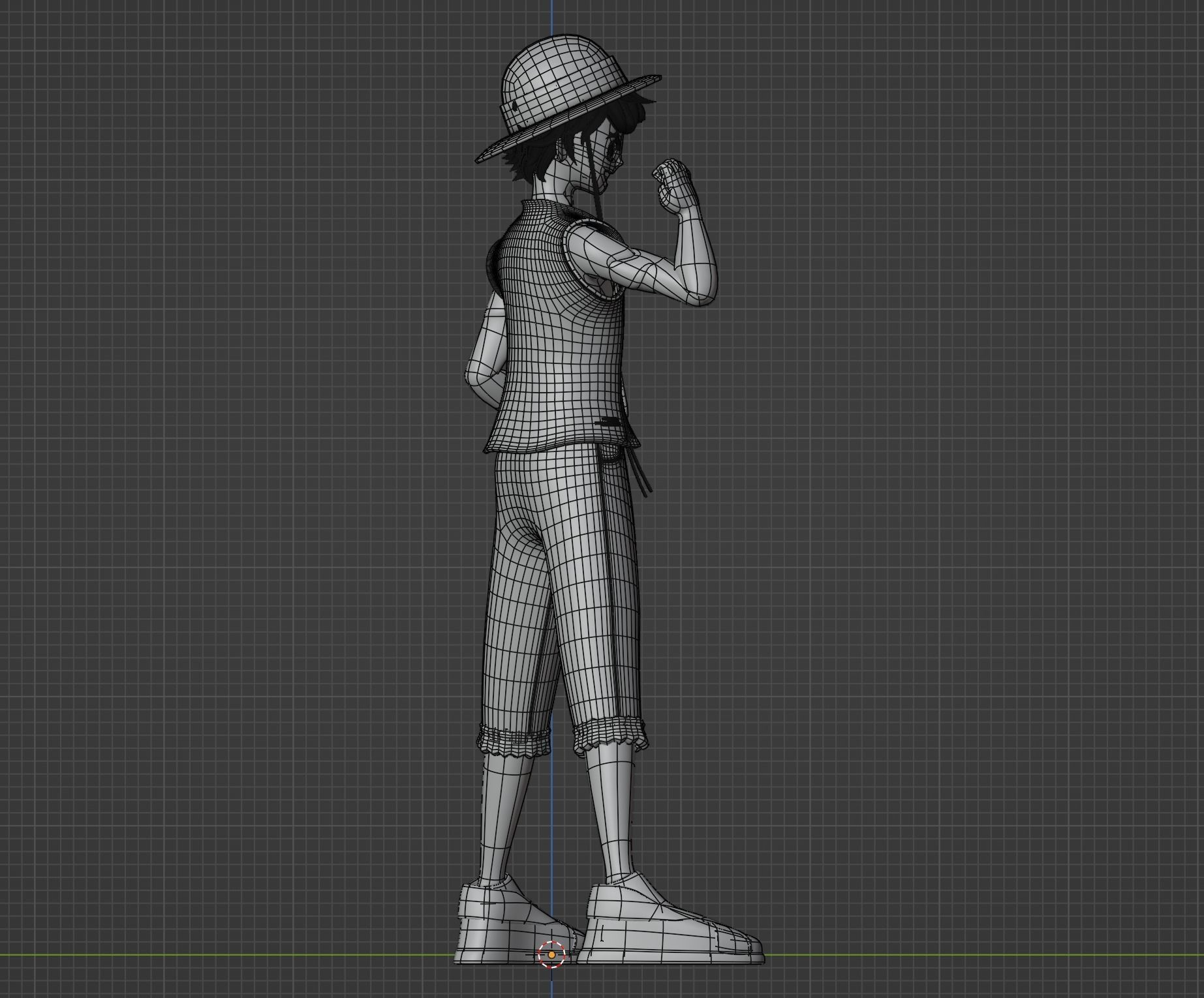Luffy - One Piece Netflix Live Action 3D model rigged | CGTrader