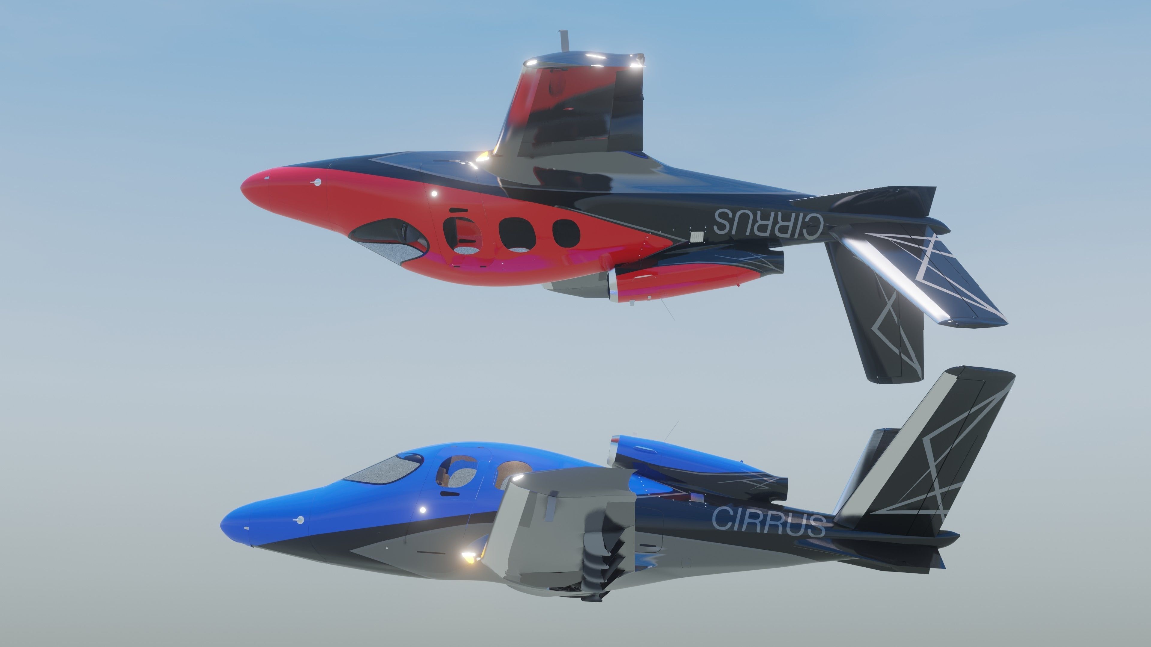 Cirrus Vision SF50 3D model animated | CGTrader