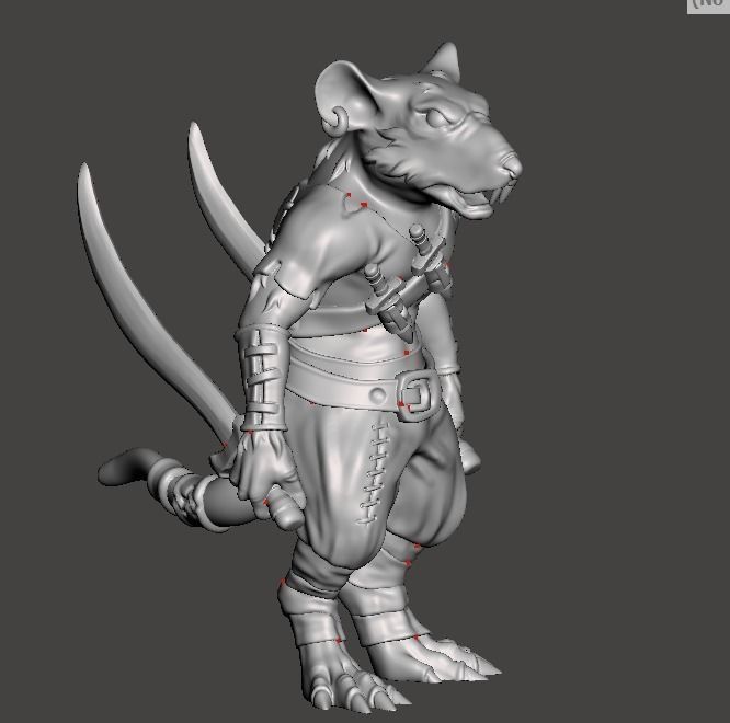 Rat warrior 3d printable 3D model 3D printable | CGTrader