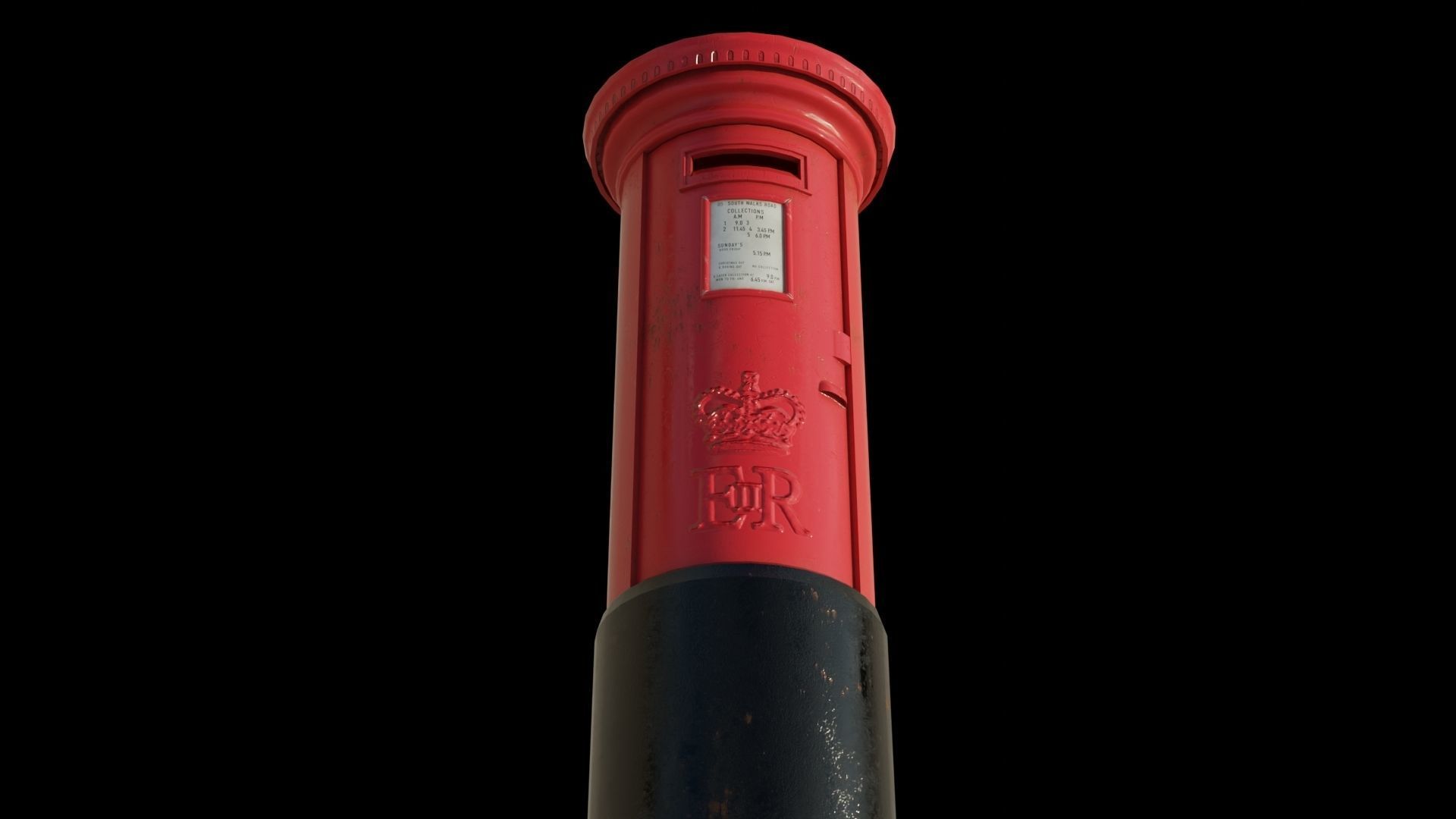 3D model London red mailbox VR / AR / low-poly | CGTrader