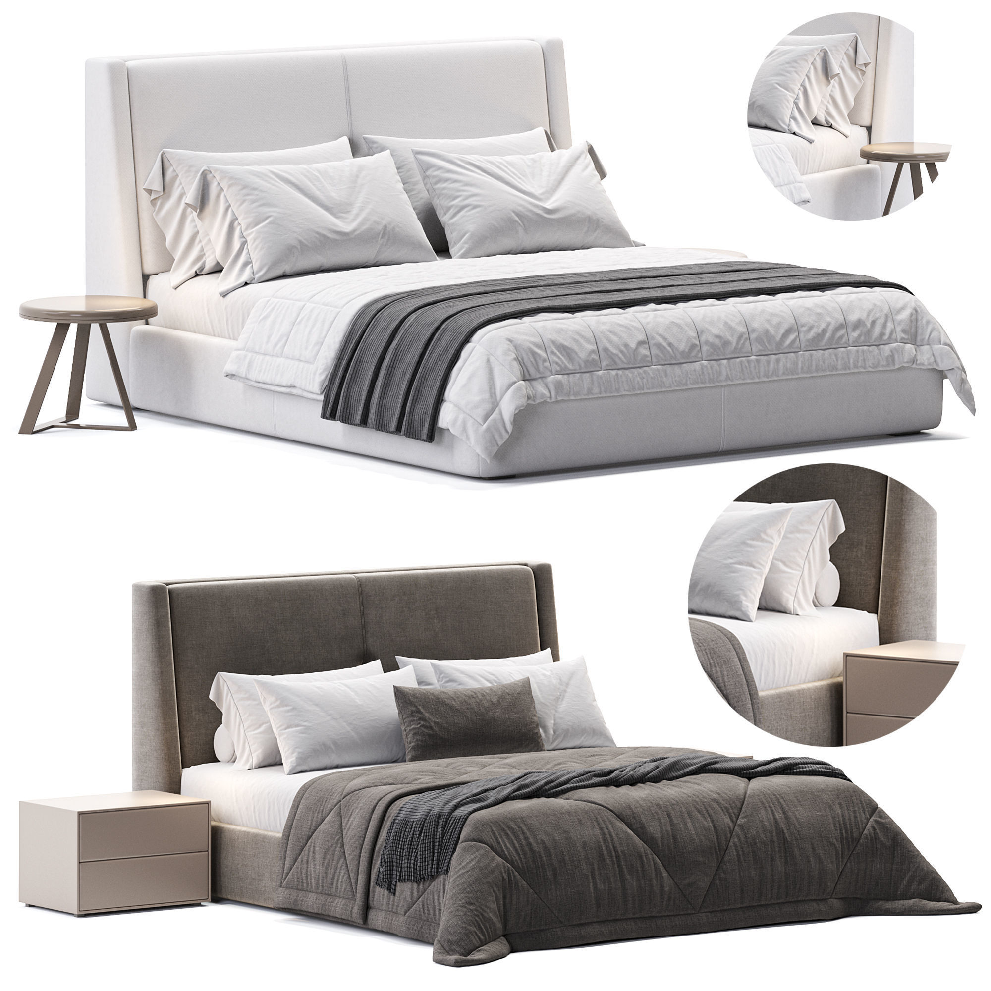 3D model Berlin Bed By Rozetka VR / AR / low-poly | CGTrader