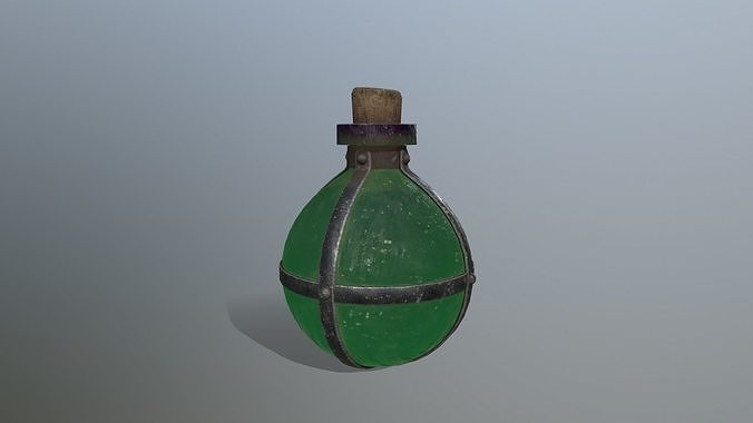 3D model potion bottle VR / AR / low-poly | CGTrader