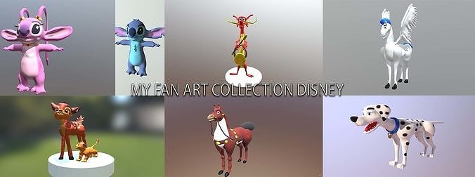 Disney My Fan Art Collection free 3D model | CGTrader