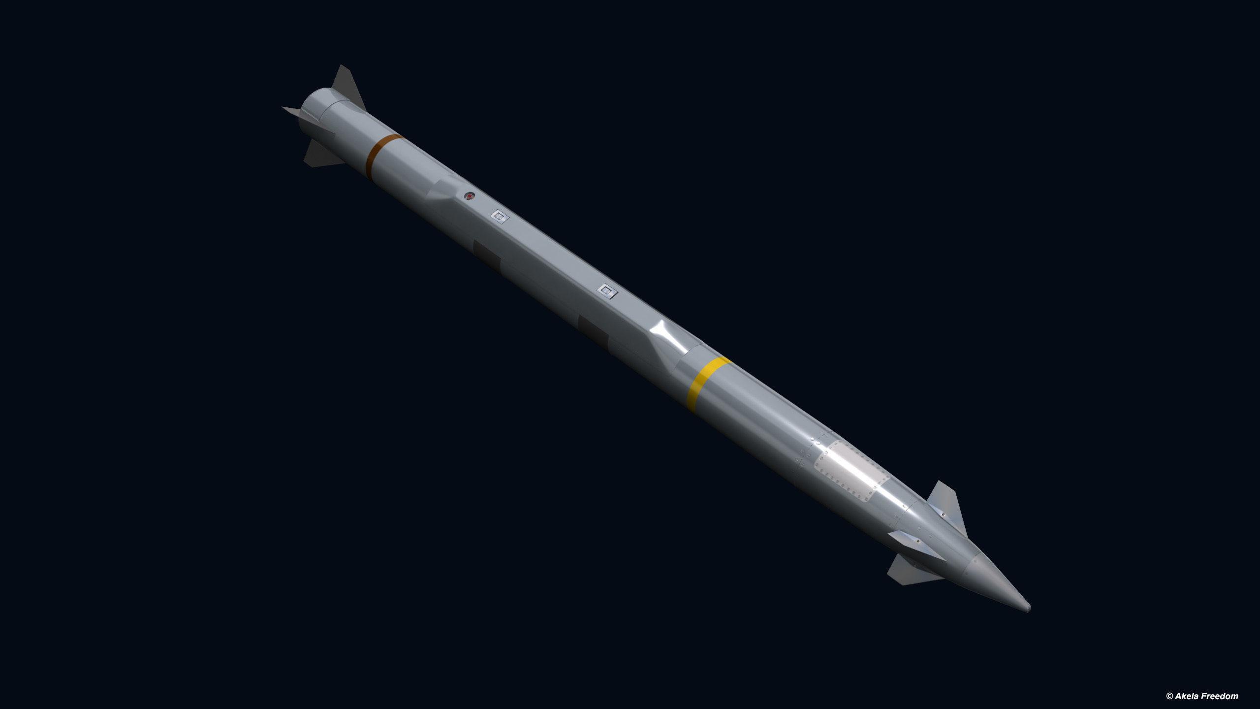 Rampage Missile 3D model animated | CGTrader