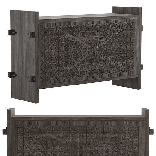 Columbus Trunk Console-Dark Totem 3D model | CGTrader