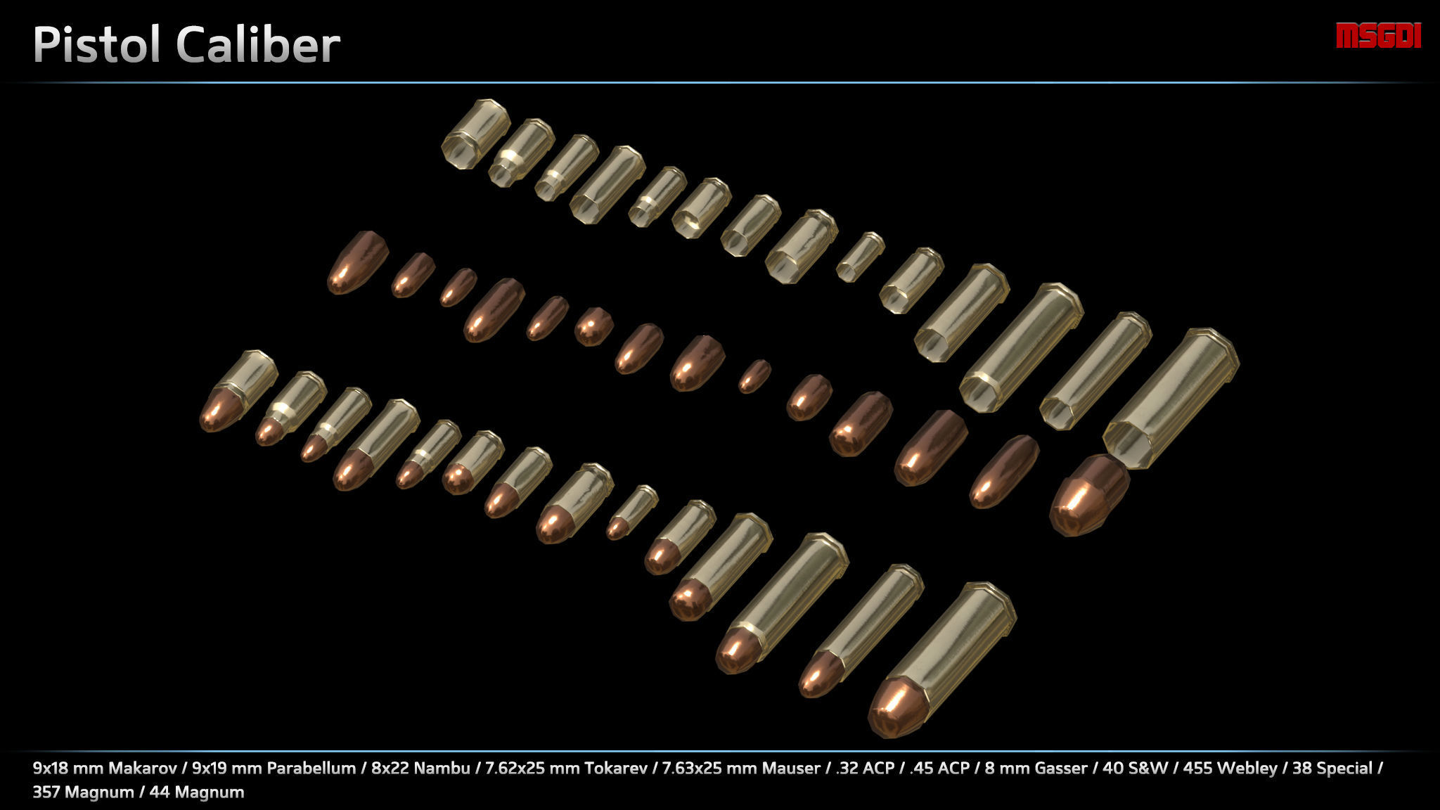 3D model Ammo Collection VR / AR / low-poly | CGTrader