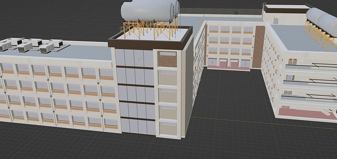 School with interior and exterior free 3D model | CGTrader