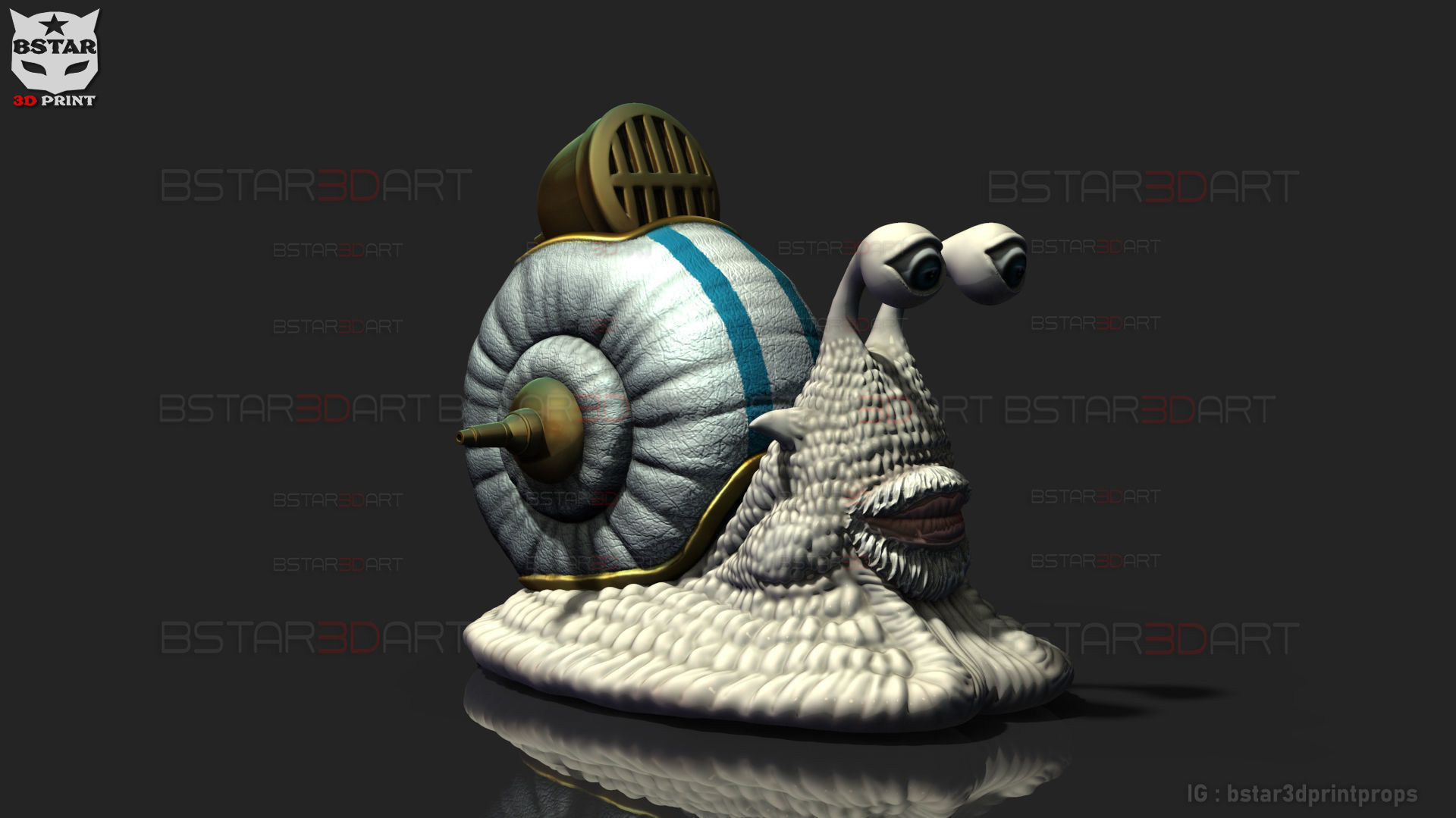 One Piece LA - Den Den Mushi - Transponder Snail High Quality 3D model ...