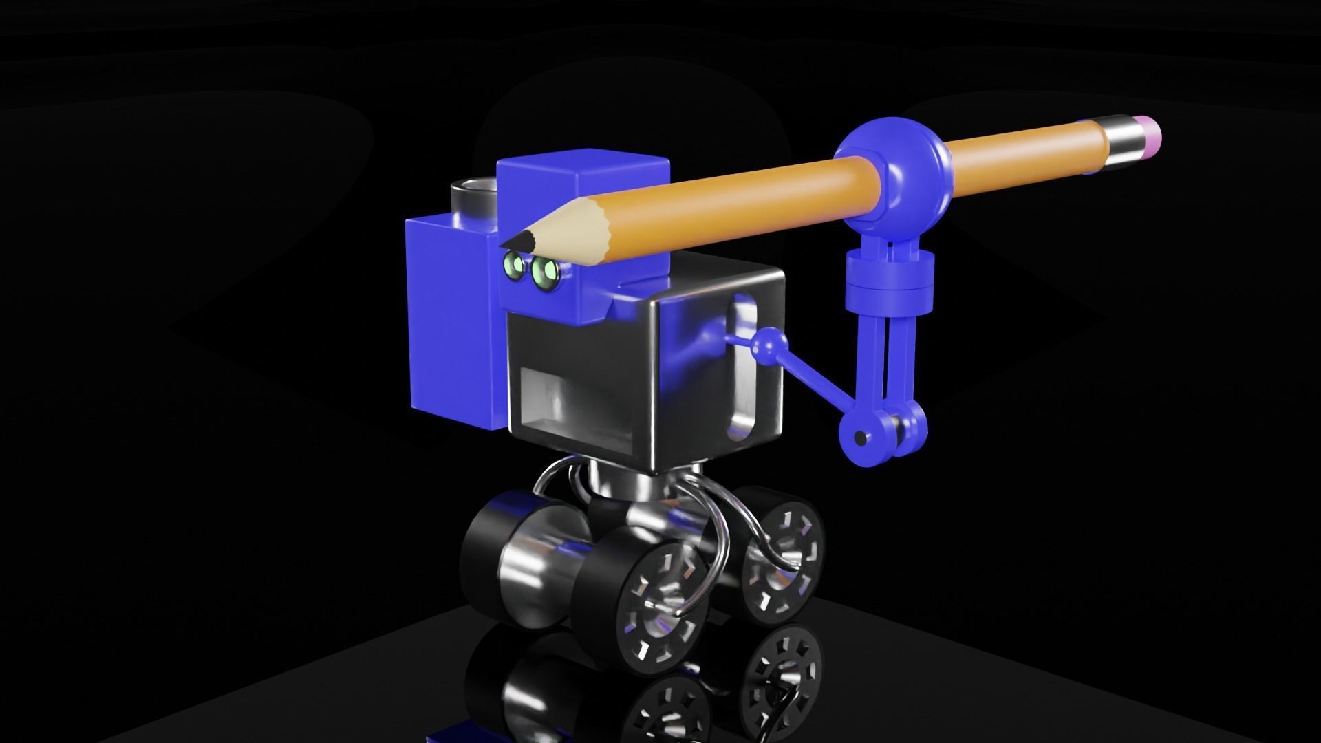 Robot draftsman Set 3D model 3D model | CGTrader