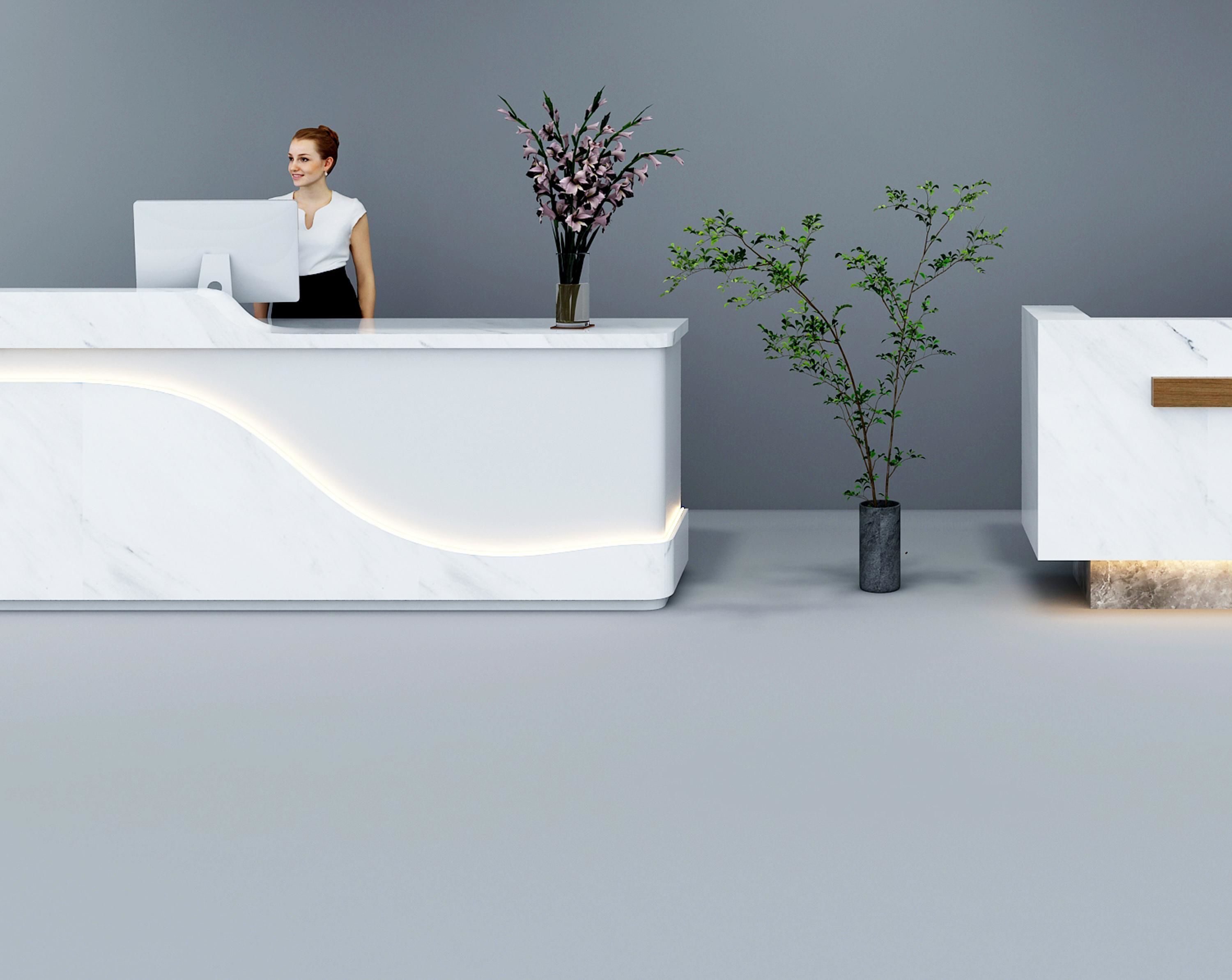 Front Desk Bar Modern Cashier 3D model | CGTrader