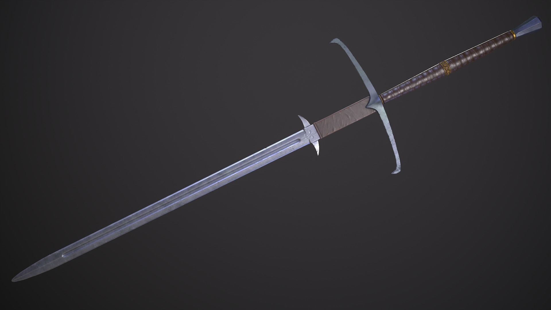 3D model Zweihander Greatsword PBR Gameready VR / AR / low-poly | CGTrader
