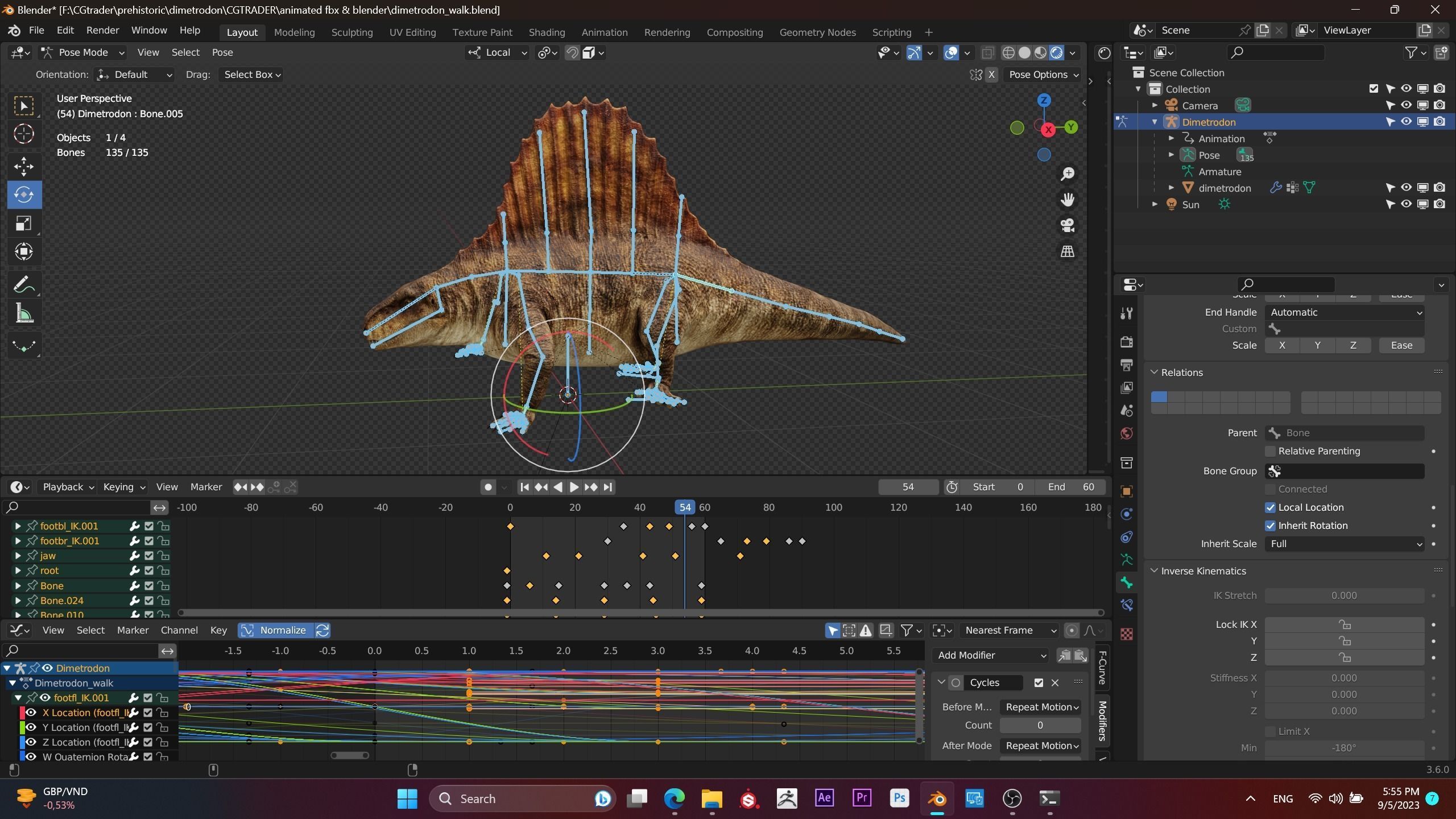3D model Dimetrodon - Prehistoric Synapsid VR / AR / low-poly | CGTrader 3D model Dimetrodon - Prehistoric Synapsid VR / AR / low-poly | CGTrader