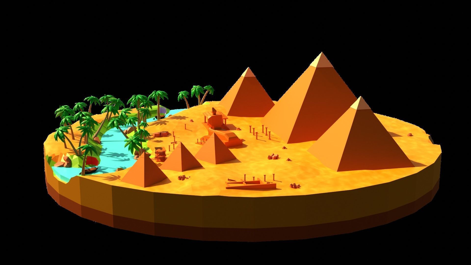 3D model Pyramid HT7 VR / AR / low-poly | CGTrader