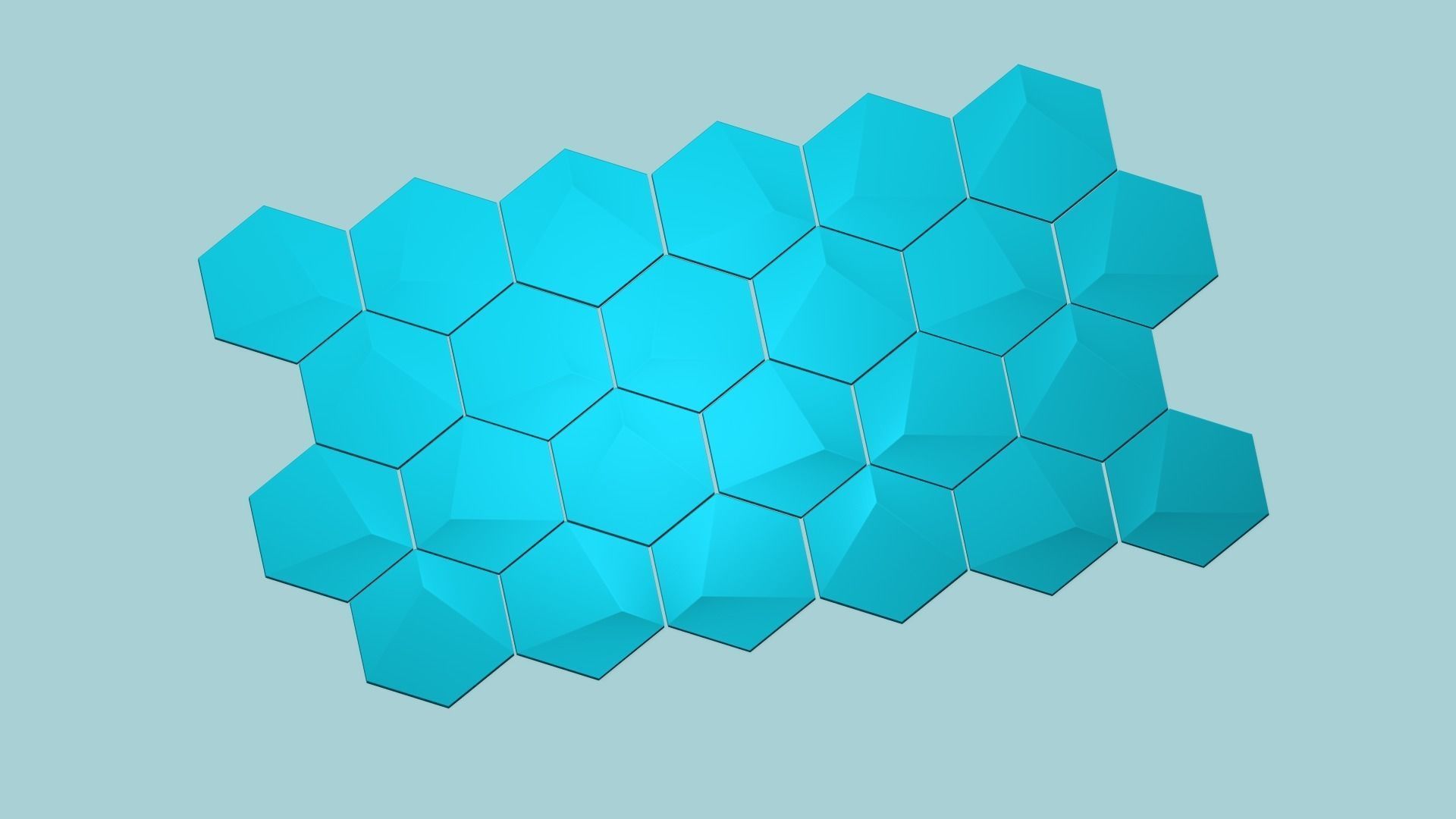 Hexagonal Wall Panel A02 - Interior Design Decoration 3D model 3D ...