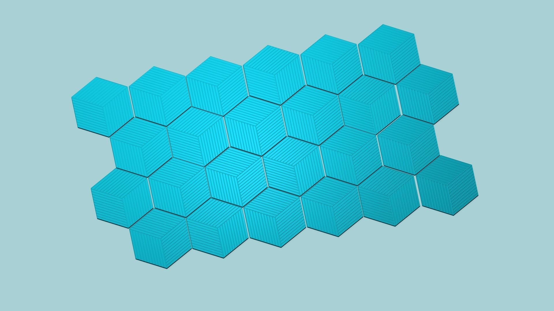 Hexagonal Wall Panel A07 - Interior Design Decoration 3D model 3D ...
