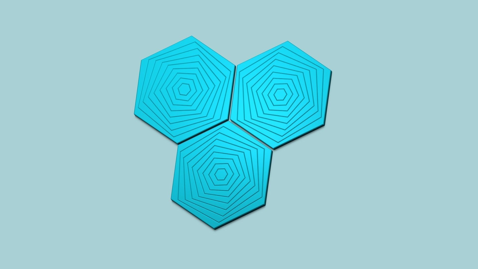 Hexagonal Wall Panel A09 - Interior Design Decoration 3D model 3D ...