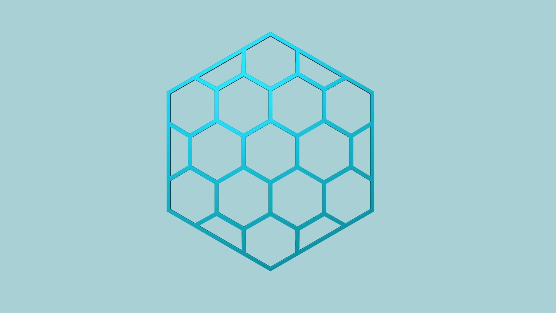 Hexagonal Wall Panel A11 - Interior Design Decoration 3D model 3D ...