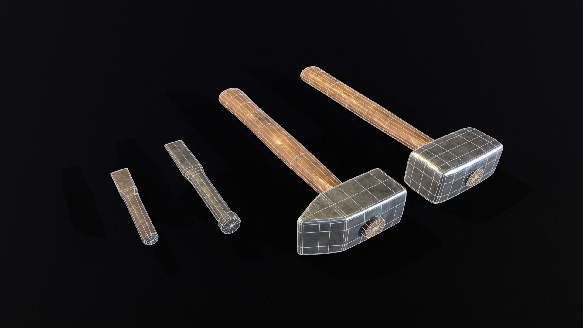 3D model Medieval Blacksmith Tools VR / AR / low-poly | CGTrader