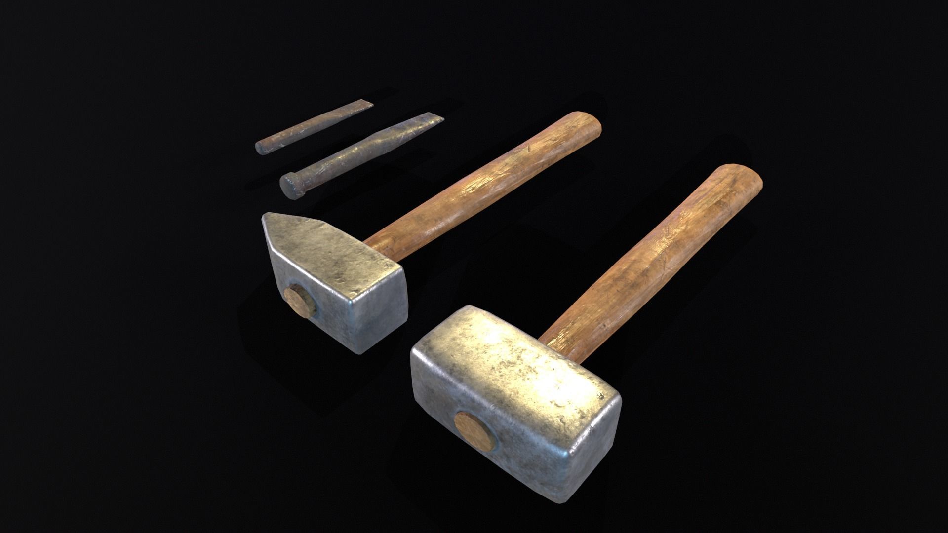3D model Medieval Blacksmith Tools VR / AR / low-poly | CGTrader