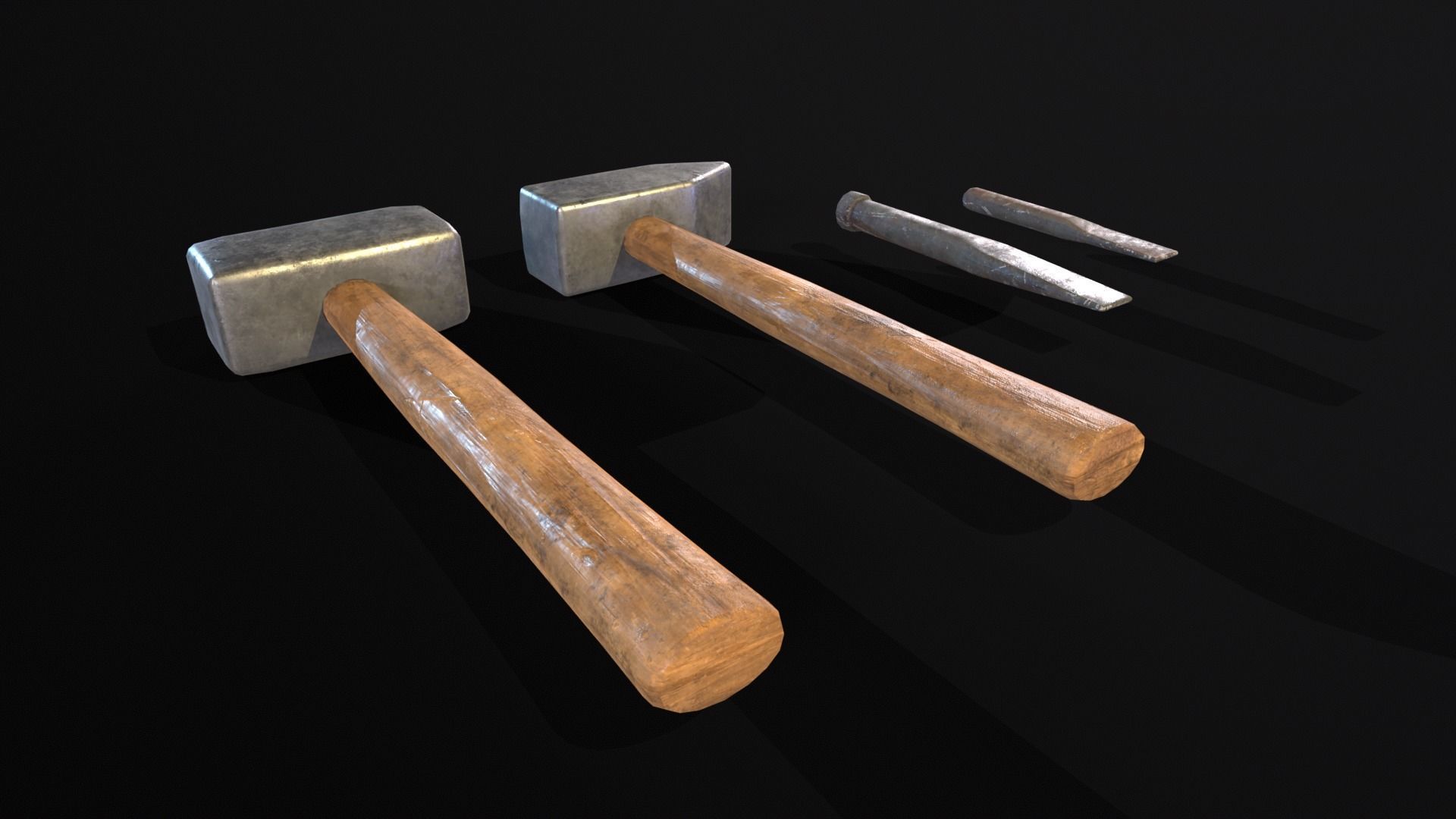 3D model Medieval Blacksmith Tools VR / AR / low-poly | CGTrader