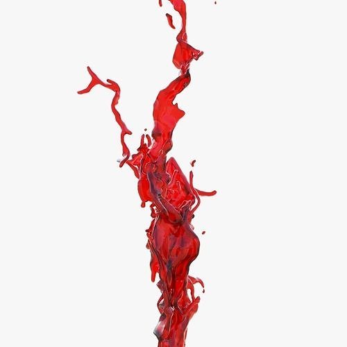 Animated Blood Splash SlowMo 0 3D model animated | CGTrader