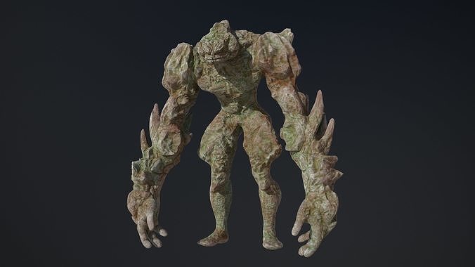 3D model Golem VR / AR / low-poly | CGTrader