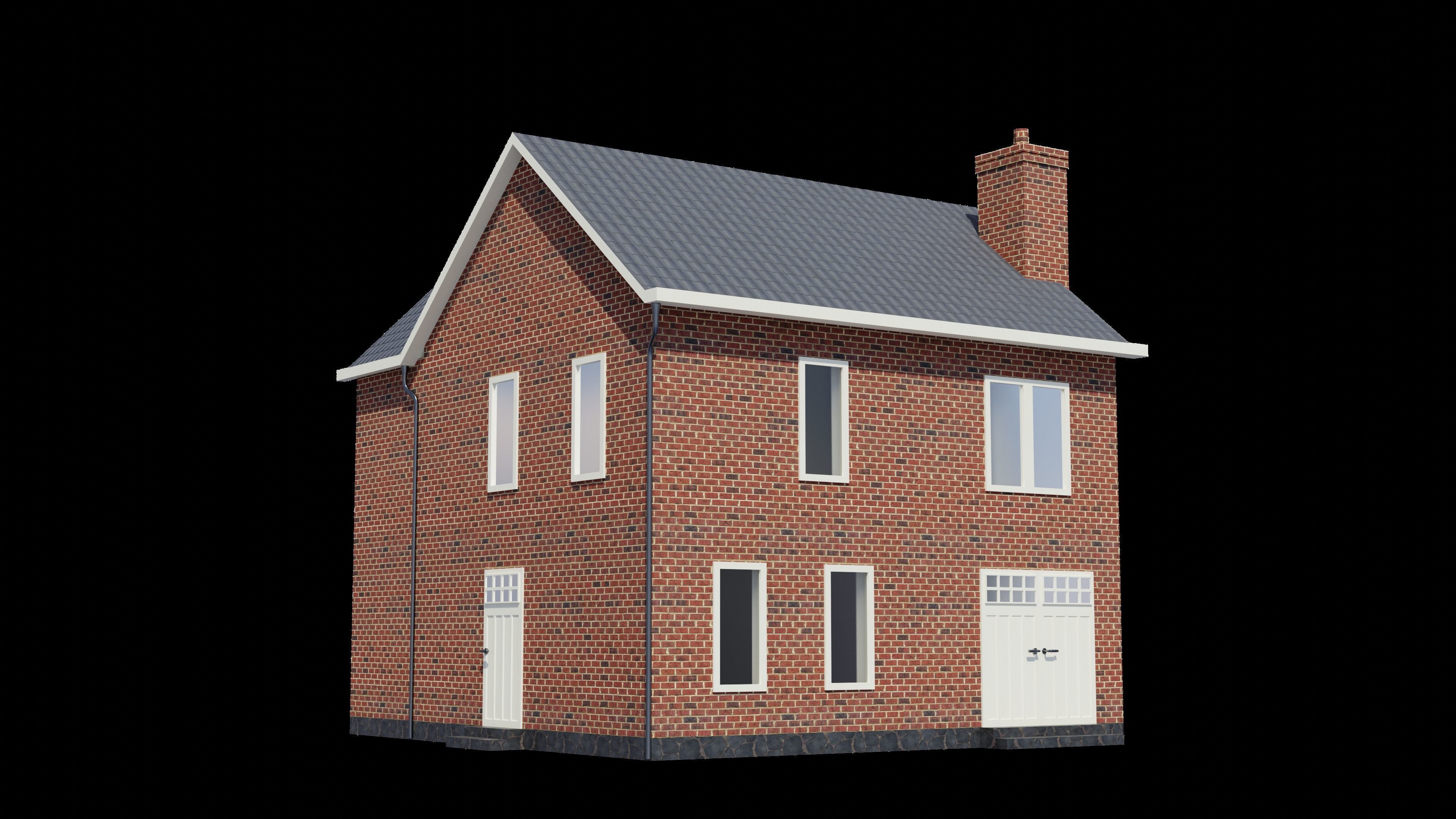 3D model British House Design 005 VR / AR / low-poly | CGTrader