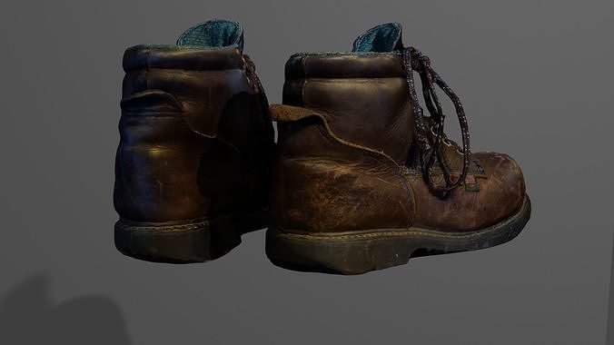 3D model Old Boots VR / AR / low-poly | CGTrader