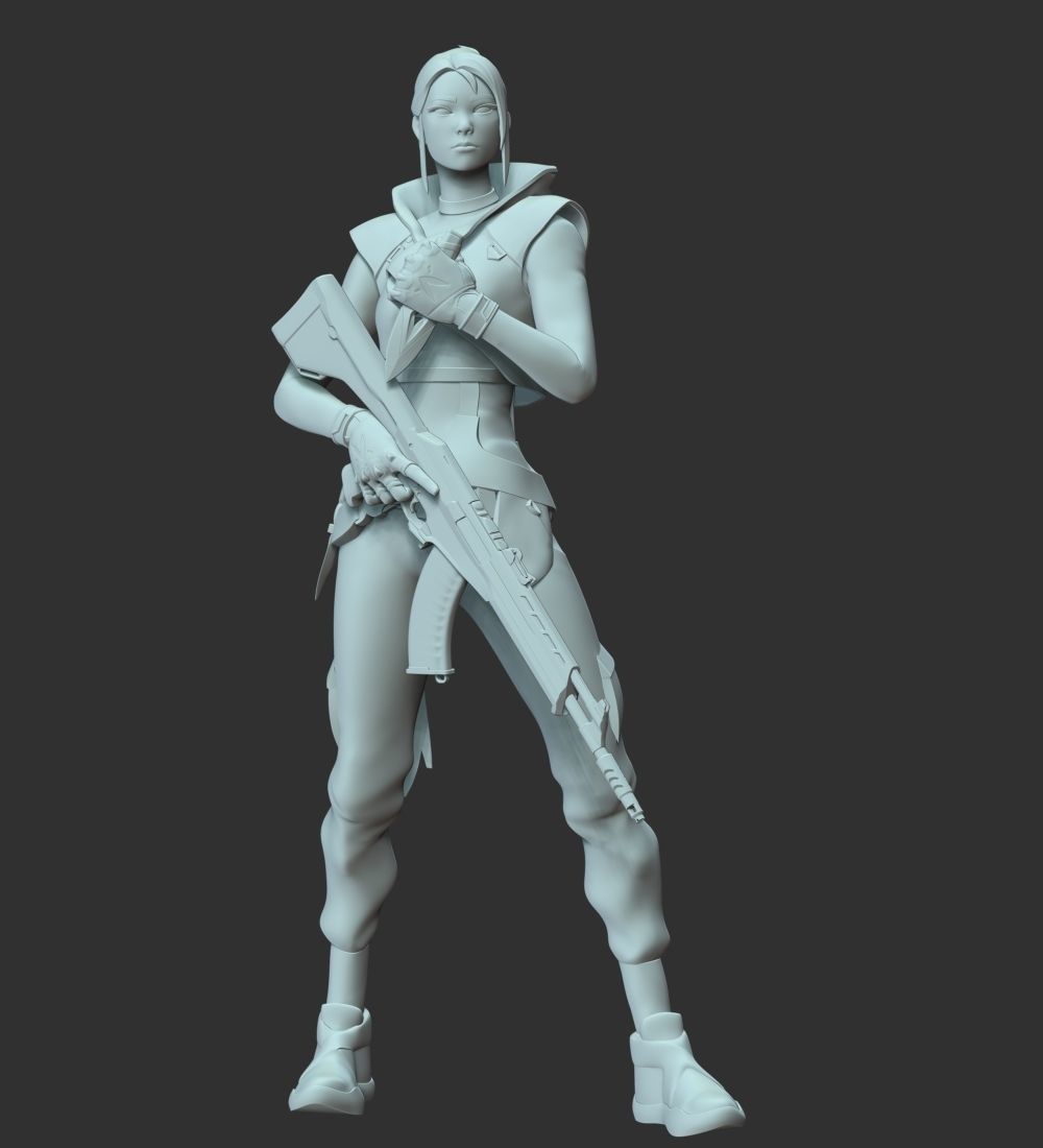 Valorant - Jett 3D model 3D printable | CGTrader