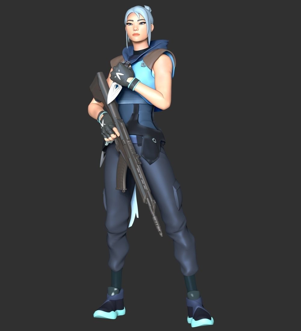 Valorant - Jett 3D model 3D printable | CGTrader