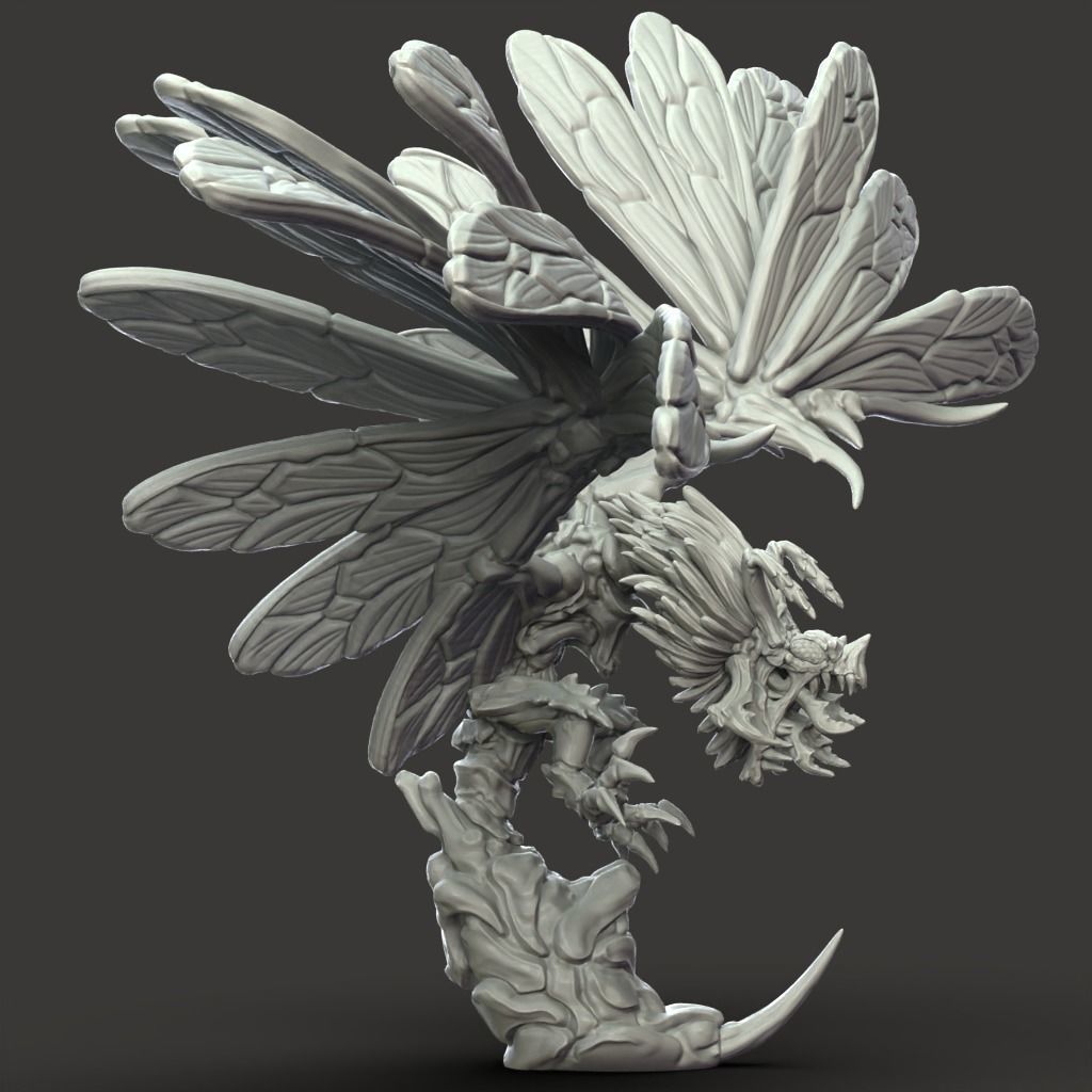 Bee Dragon - 3D Printable TTRPG - PRESUPPORTED - 32mm Scale 3D model 3D ...