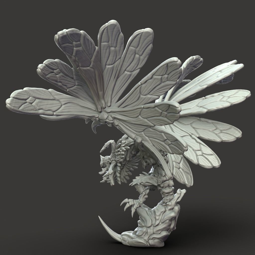 Bee Dragon - 3D Printable TTRPG - PRESUPPORTED - 32mm Scale 3D model 3D ...