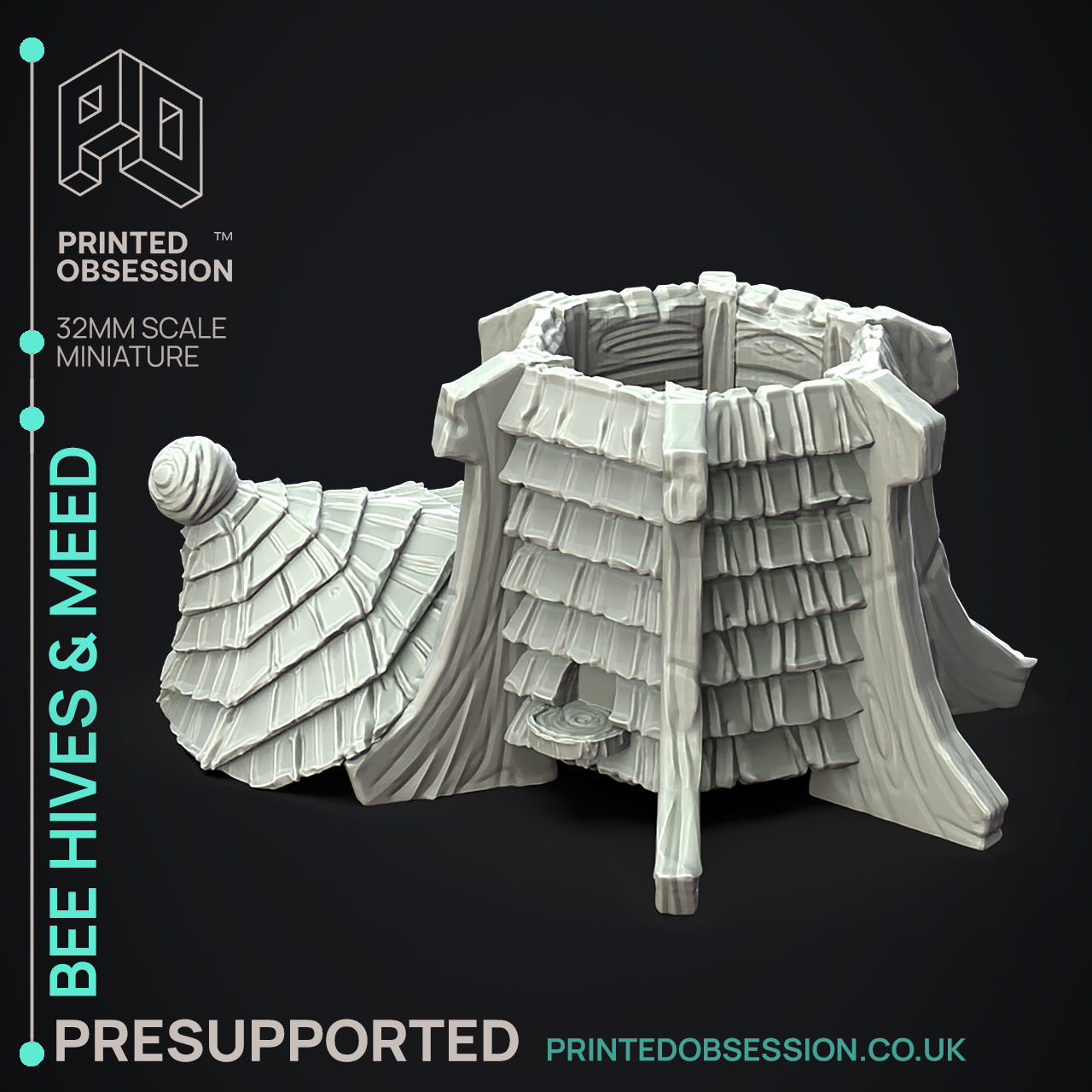 Bee Hive - 3D Printable TTRPG - PRESUPPORTED - 32mm Scale 3D model 3D ...
