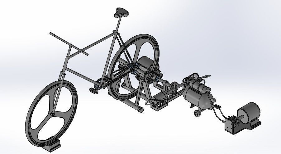 Bicycle Power Generation 3D model | CGTrader