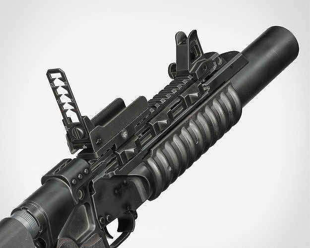 3D model Standalone Rail Mounted M203 VR / AR / low-poly | CGTrader