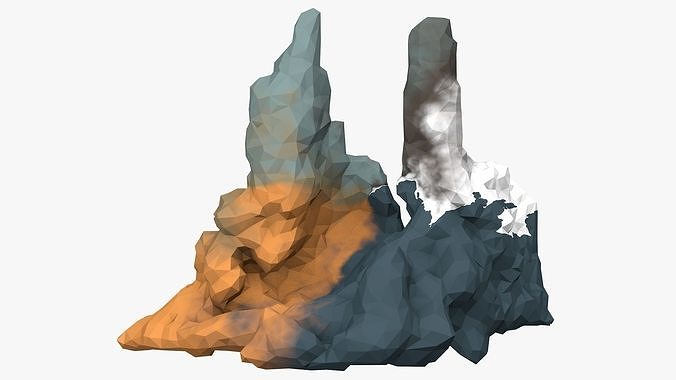 Low Poly Stone 3D model | CGTrader