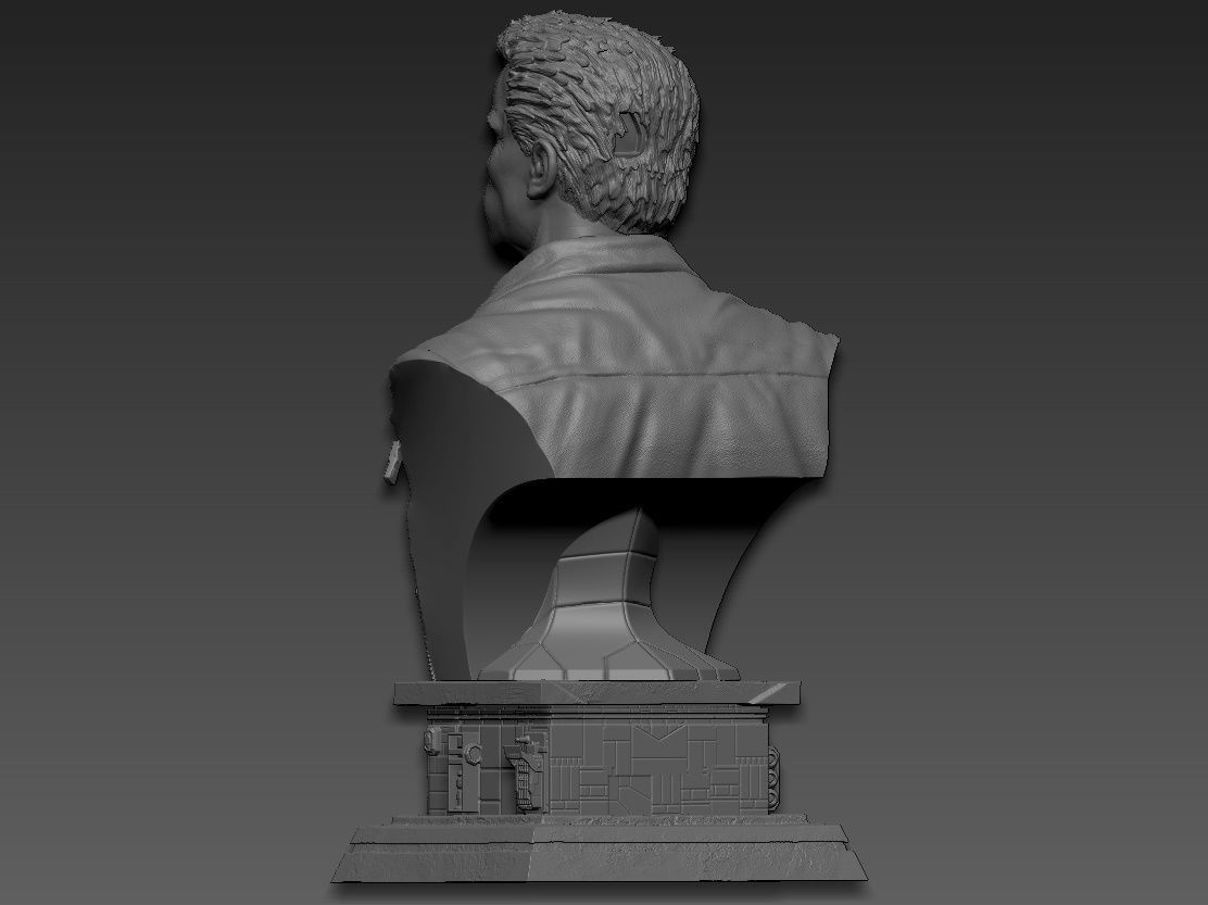 Terminator 2 Bust 3D model 3D printable | CGTrader