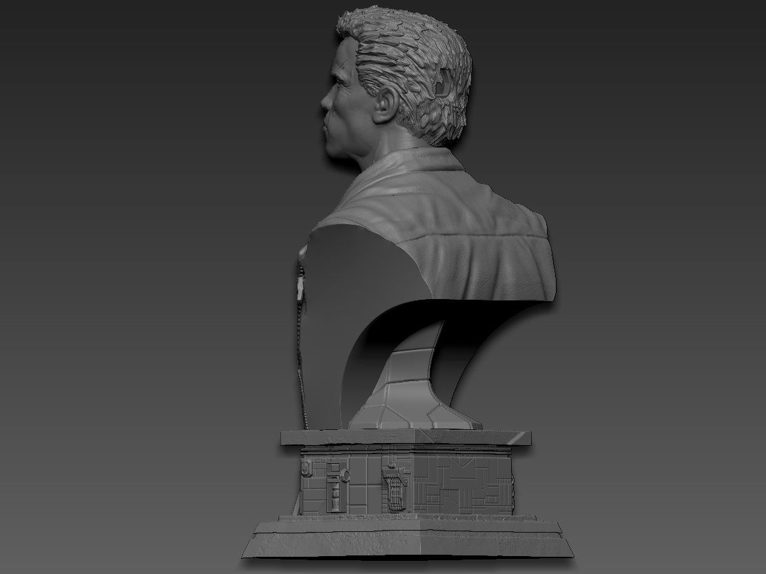 Terminator 2 Bust 3D model 3D printable | CGTrader