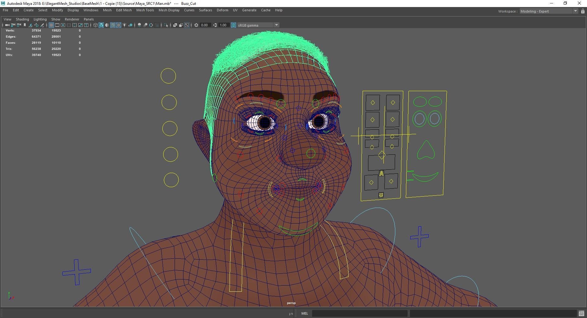 3D model IX Plus-Size Man Model - Fat BOy stylized Male cartoon VR / AR ...