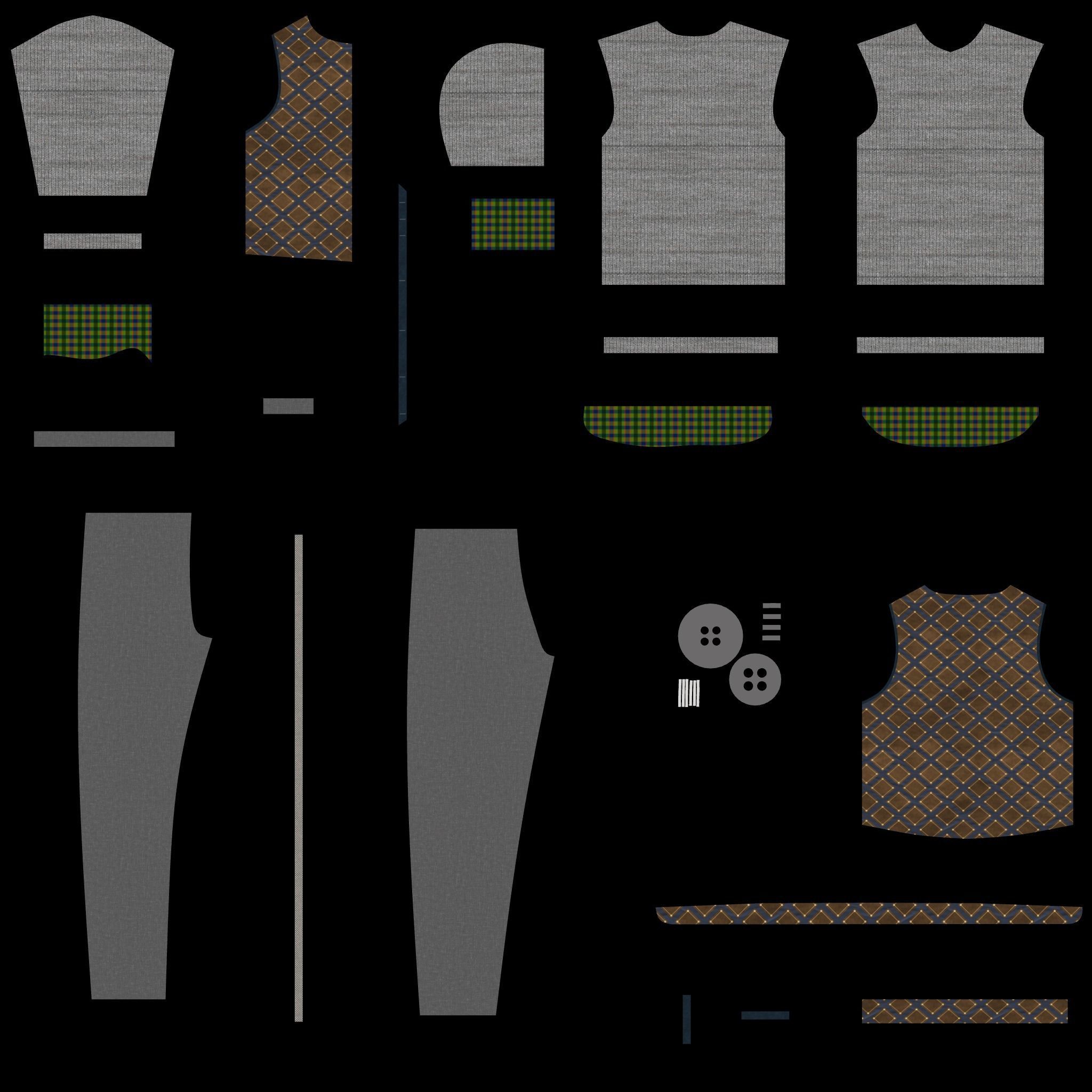 3D model Outfit for Men VR / AR / low-poly | CGTrader